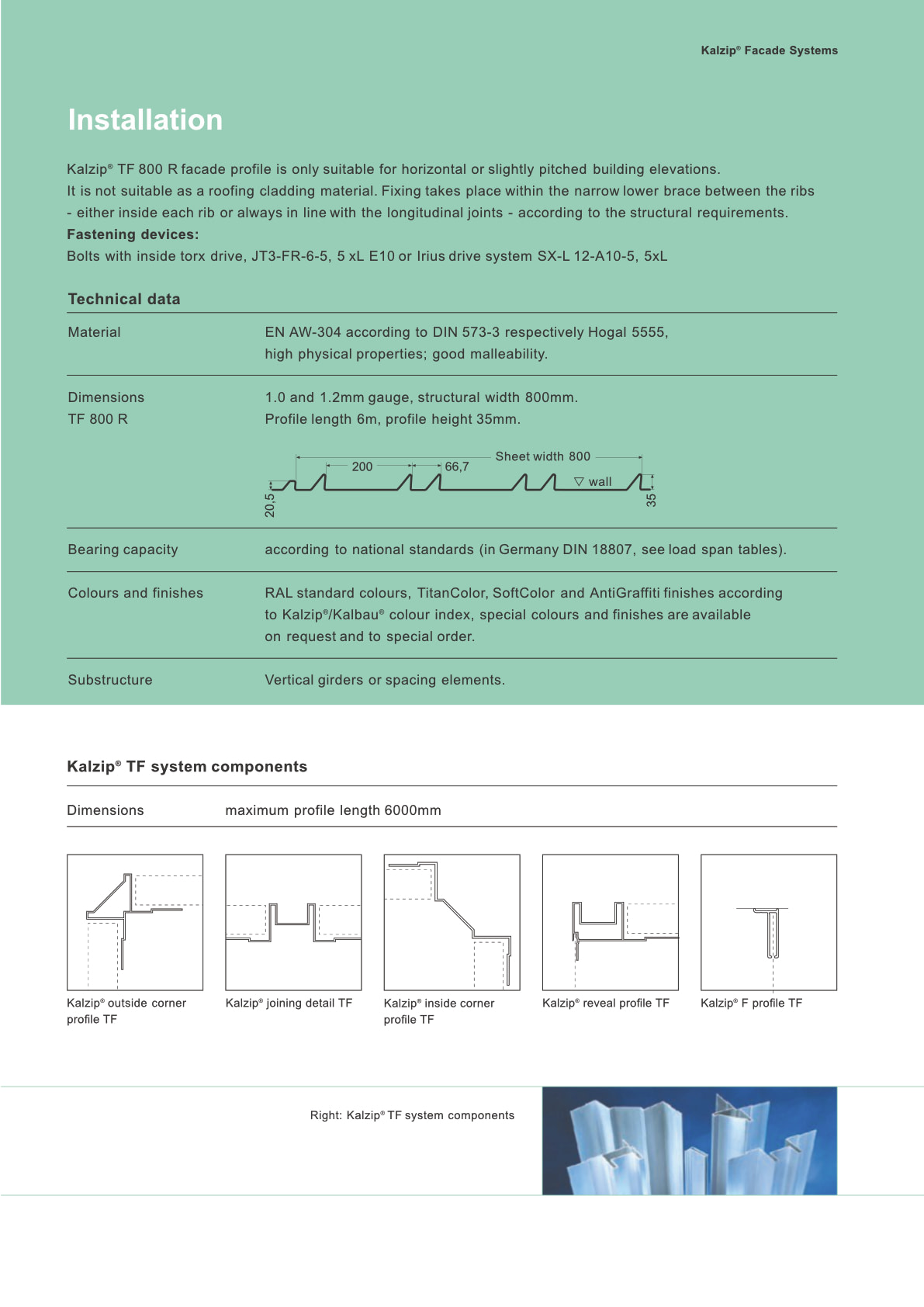 Kalbau Aluminium Roof And Facade Profiles | Kalbau